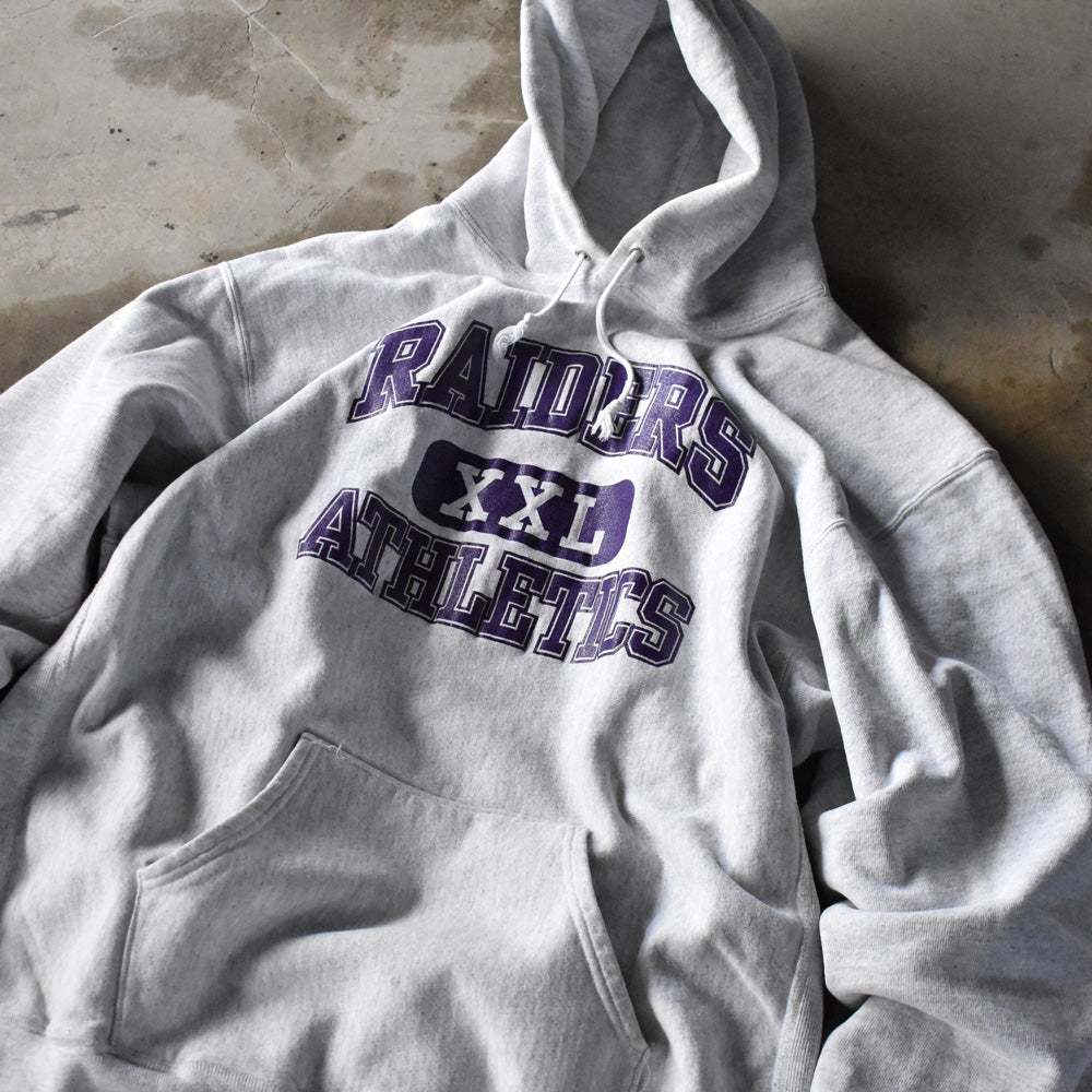 90’s RUGGED POINT “RAIDERS ATHLETICS” リバースタイプ パーカー USA製 240219 ...